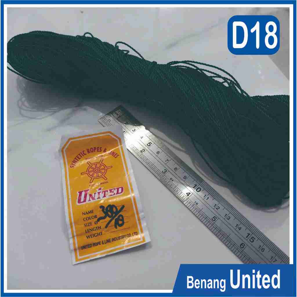 Jual Benang Jaring / Benang Pukat Trol / Benang Bareh UNITED D18 ...