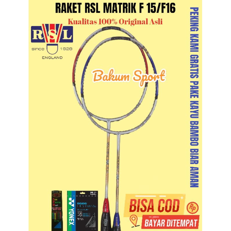 Jual Raket Rsl matrix F15/F16 Kualitas 100% Original asli Bisa (COD ...