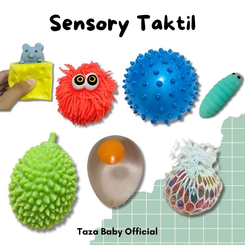 Jual Mainan Edukasi Sensory Taktil Lengkap - Ubur tidak nyala/ Stimulus Meremas Pada Bayi ...