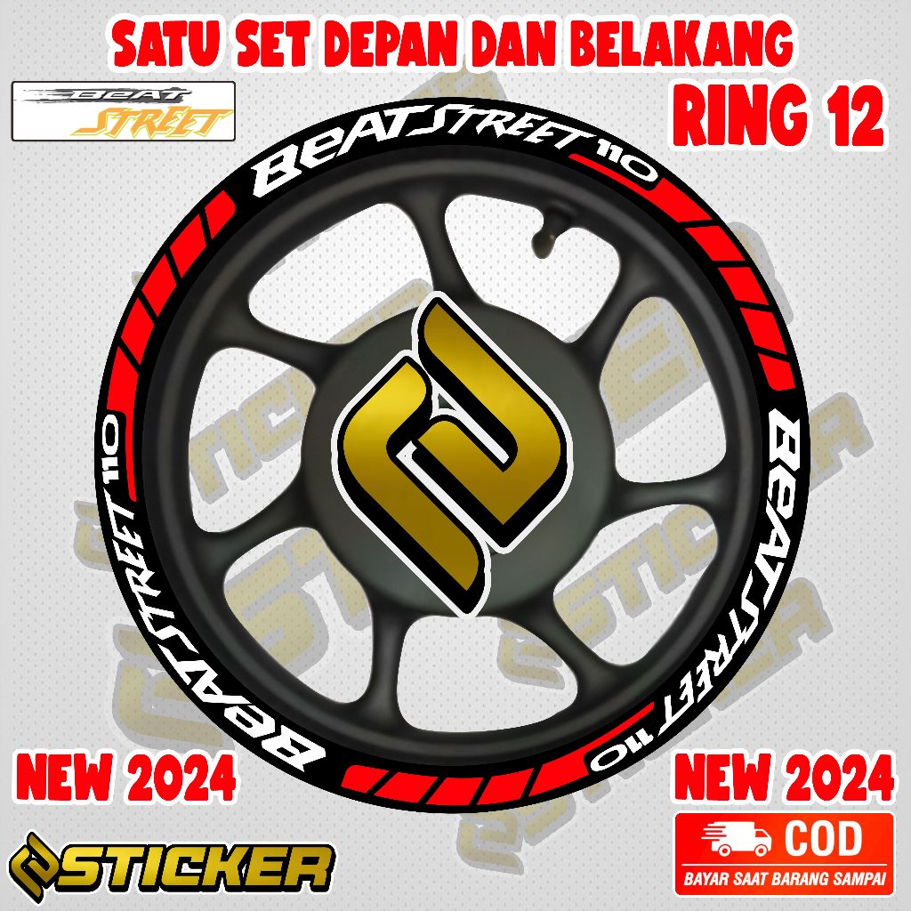Jual STICKER CUTTING VELG BEAT STREET STIKER VELG BEAT STREET 2024 RING ...