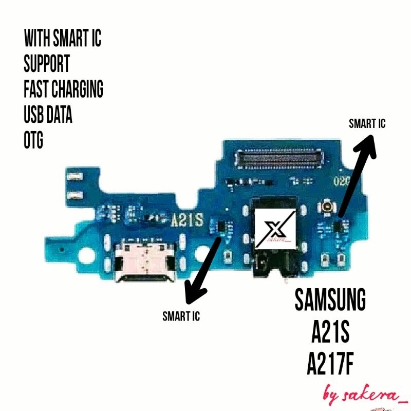 Jual PAPAN KONEKTOR CAS MIK SAMSUNG A21S / A217F PLUS IC | Shopee Indonesia