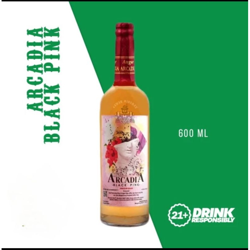 Jual Arcadia Black Pink Anggur Buah 600ml | Shopee Indonesia