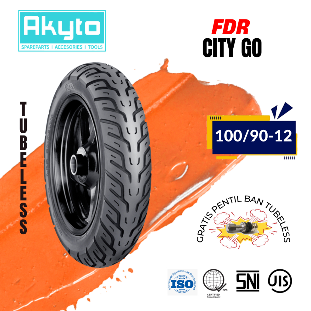 Jual BAN FDR CITY GO RING 12 / BAN TUBELESS / BAN MOTOR R12 / BAN PCX ...