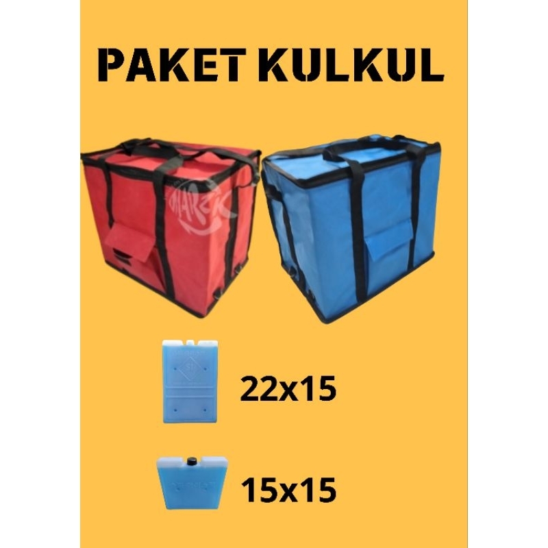 Jual PAKET KULKUL /TAS TRAVELING/ ICE BOX/ COOLING PACK/ ICE CREAM /BOX ...