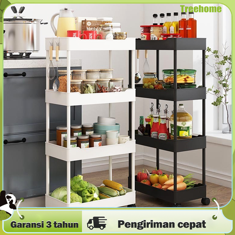 Jual rak pelastik Rak Troli Susun Serbaguna Rak kamar mandi Rak Salon ...
