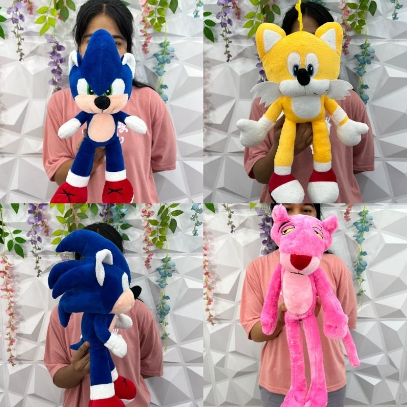 Jual Boneka Sonic The Hedgehog/Shadow/Tails/Amy Rose Miles Pink Panter ...