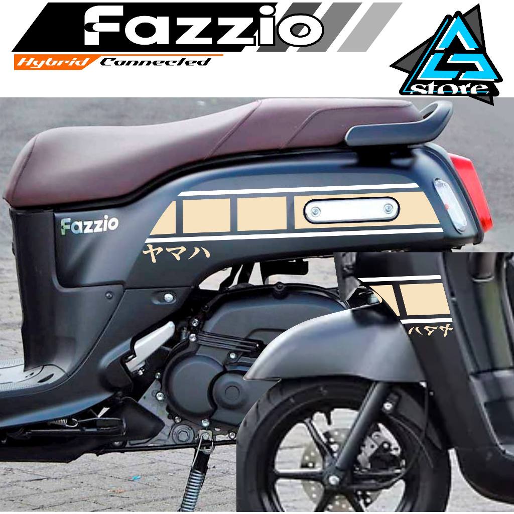 Jual STRIPING FAZZIO/STICKER CUTTING/F.392/STIKER LOGO YAMAHA JAPAN/LIS MOTOR FAZZIO/STRIPING ...