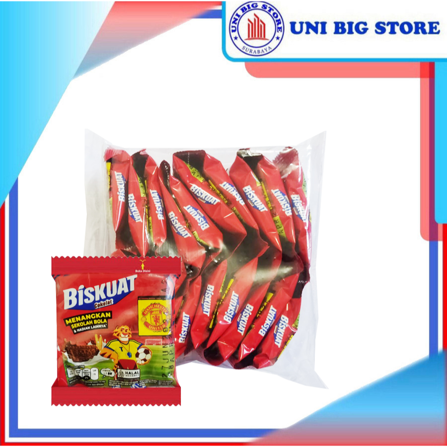 Jual Biskuat Energi Chocolate 7.6 gr x 20 Sachet RENCENG Biskuit Coklat ...