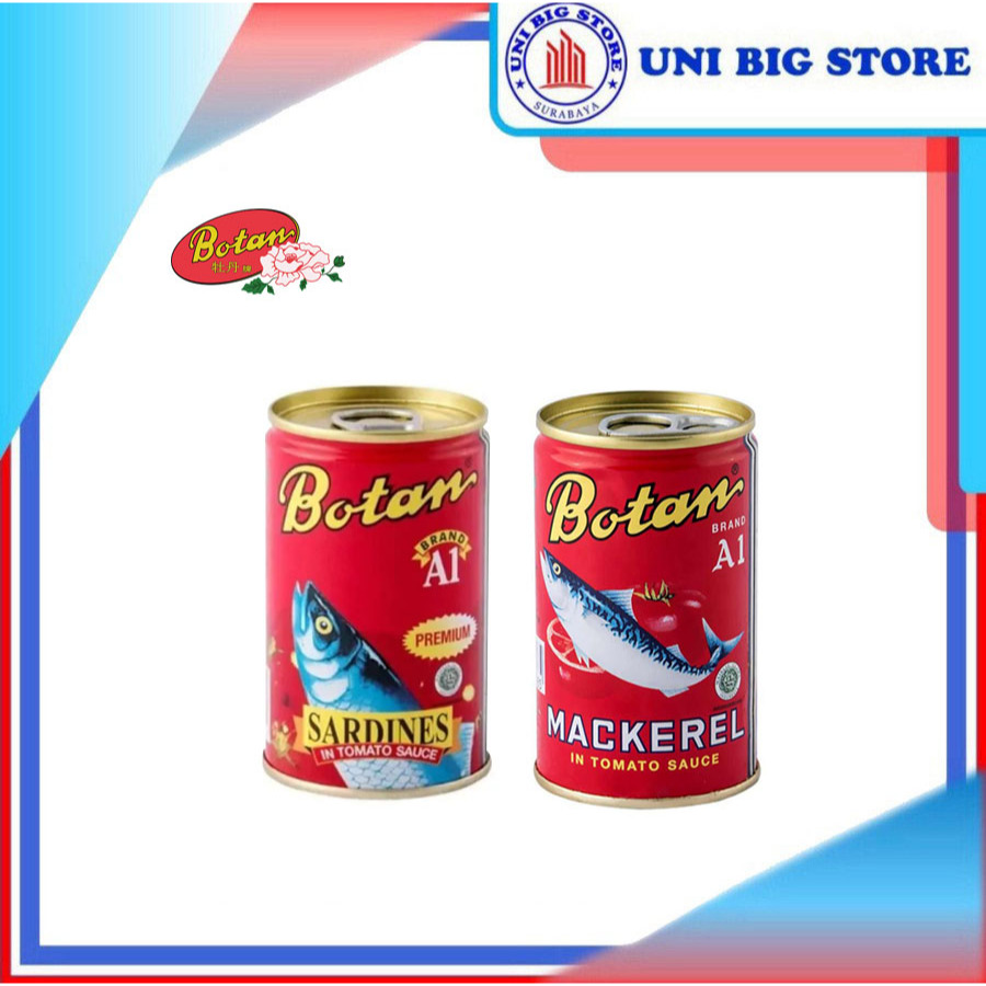 Jual Botan A1 Sardines | Makarel in Tomato Sauce 155 gr Sarden Kaleng ...