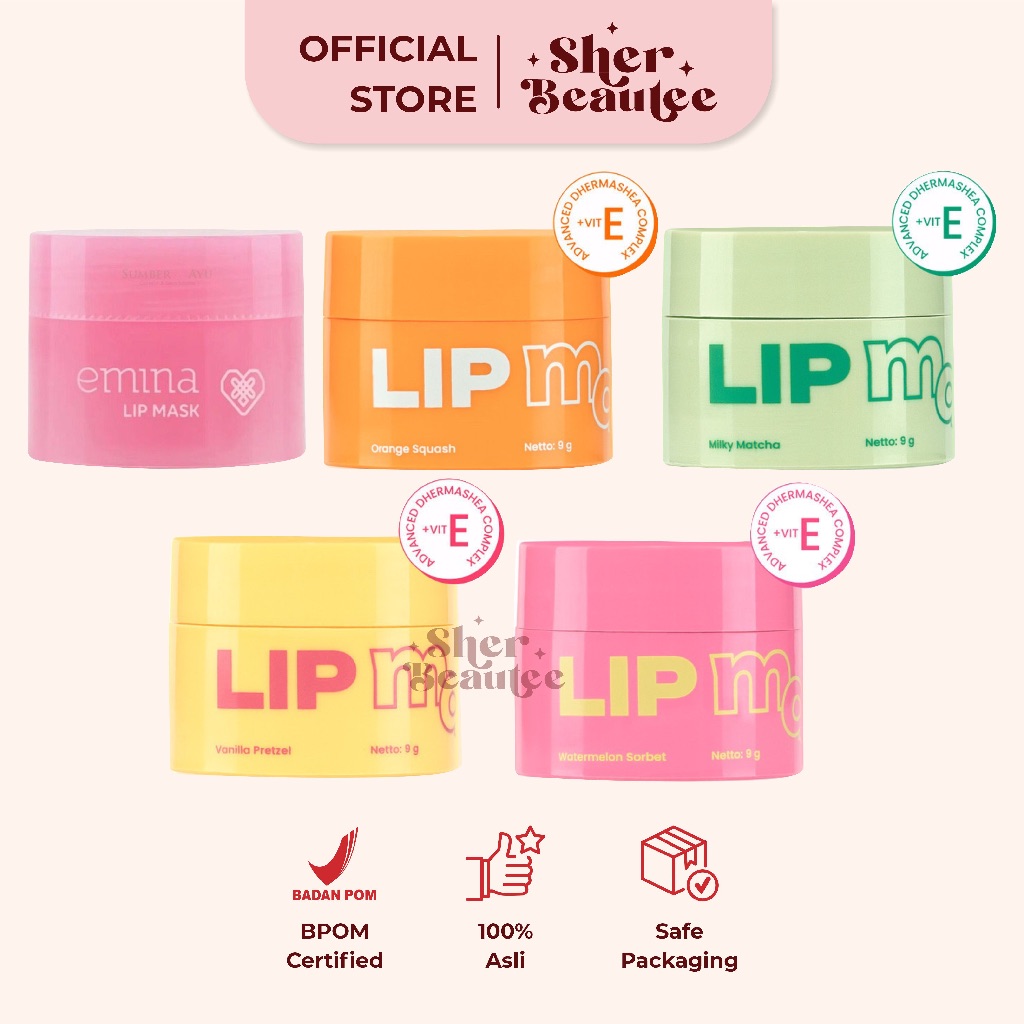 Jual Emina Lip Mask Series 9g | Masker Perawatan Bibir Lembab | Shopee ...