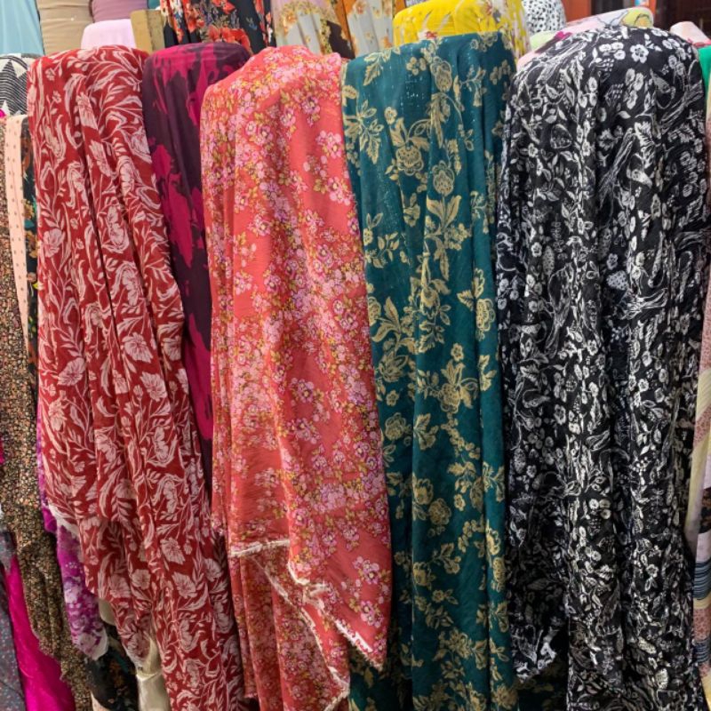 Jual Kain - Kain Motif - Kain Bahan Chiffon Yoryu - Kain Sifon Yoryu ...