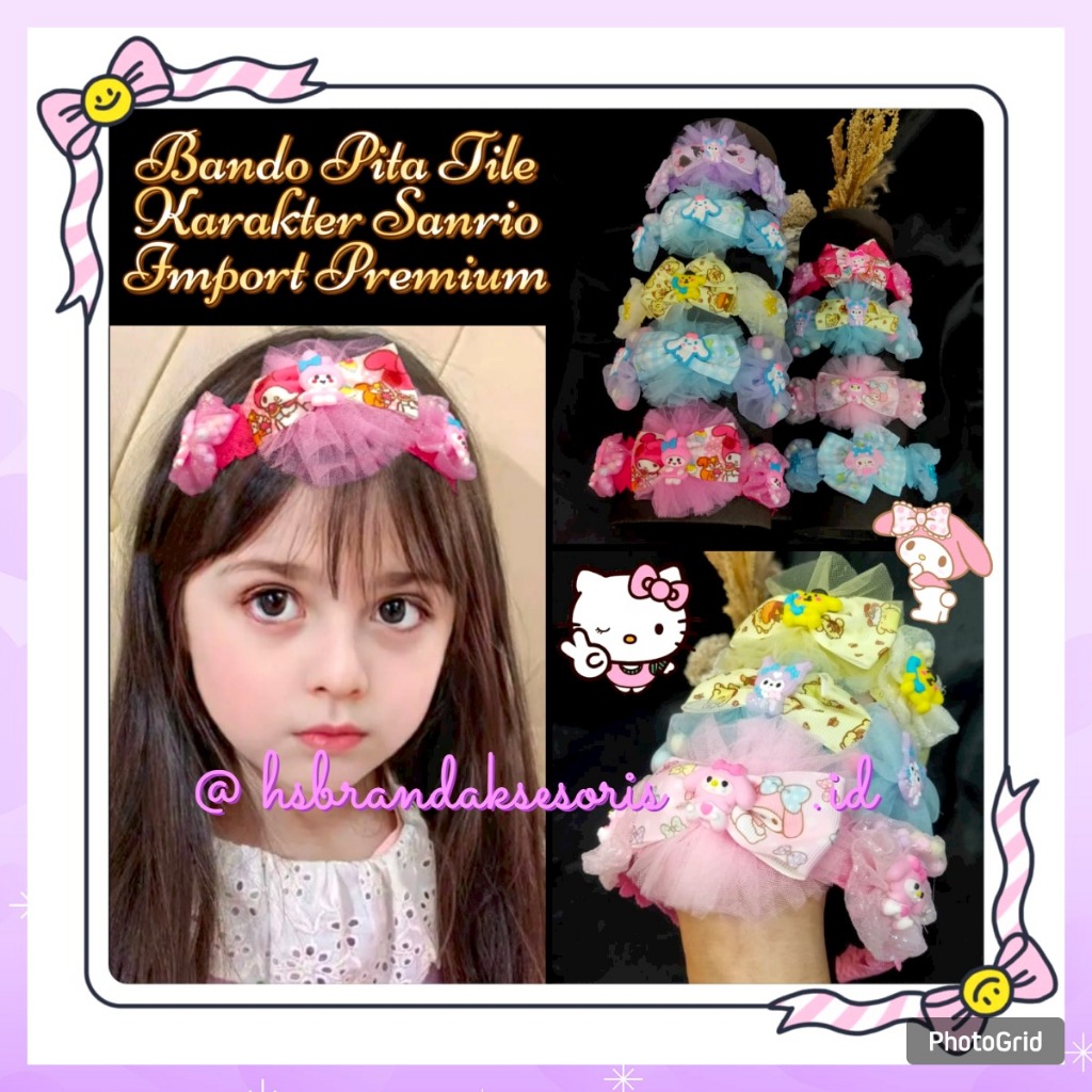 Jual BANDO SANRIO IMPORT PREMIUM / BANDO PITA TILE VINTAGE / BANDO ...