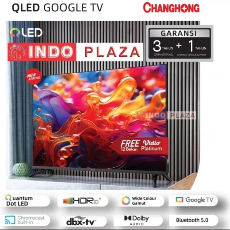Jual TV CHANGHONG QLED 2K GOOGLE TV 32 L32QCN1 / 40 L40QCN1 / 43 L43QCN1 (Medan) | Shopee Indonesia