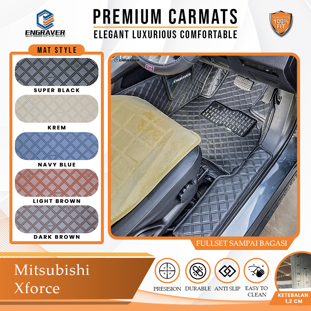 Jual Engraver Karpet mobil Mitsubishi Xforce Nappa Leather Premium ...