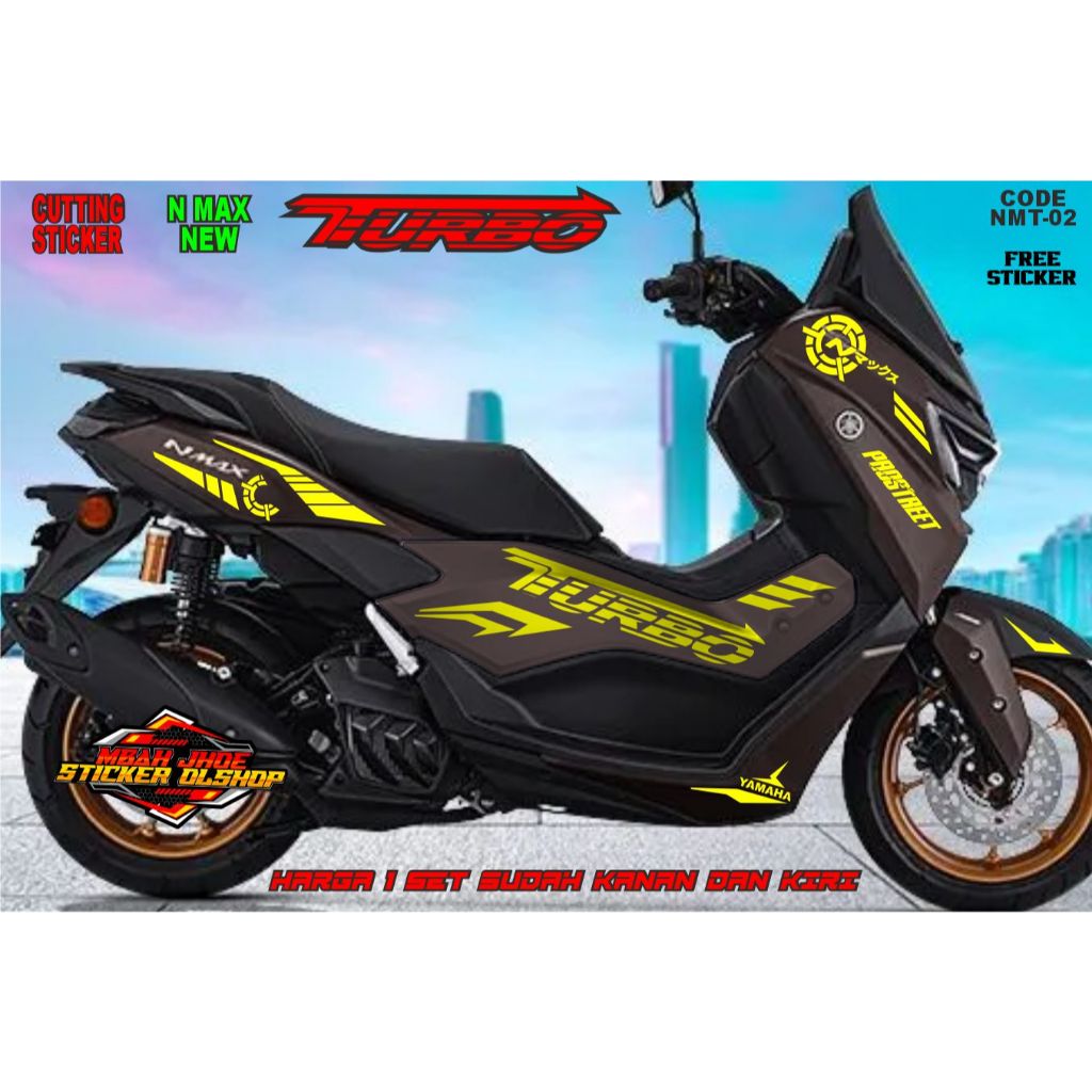 Jual STICKER LIST CUSTOM NEW NMAX TURBO CD NMT TURBO-02 | Shopee Indonesia