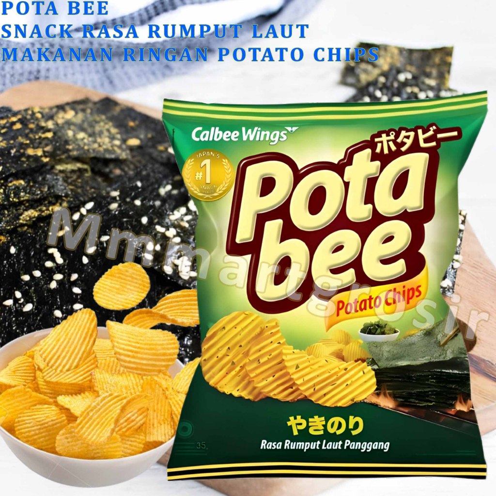 Jual Potabee / Snack Potato Chips / Snack Rasa Rmput Laut Panggang ...