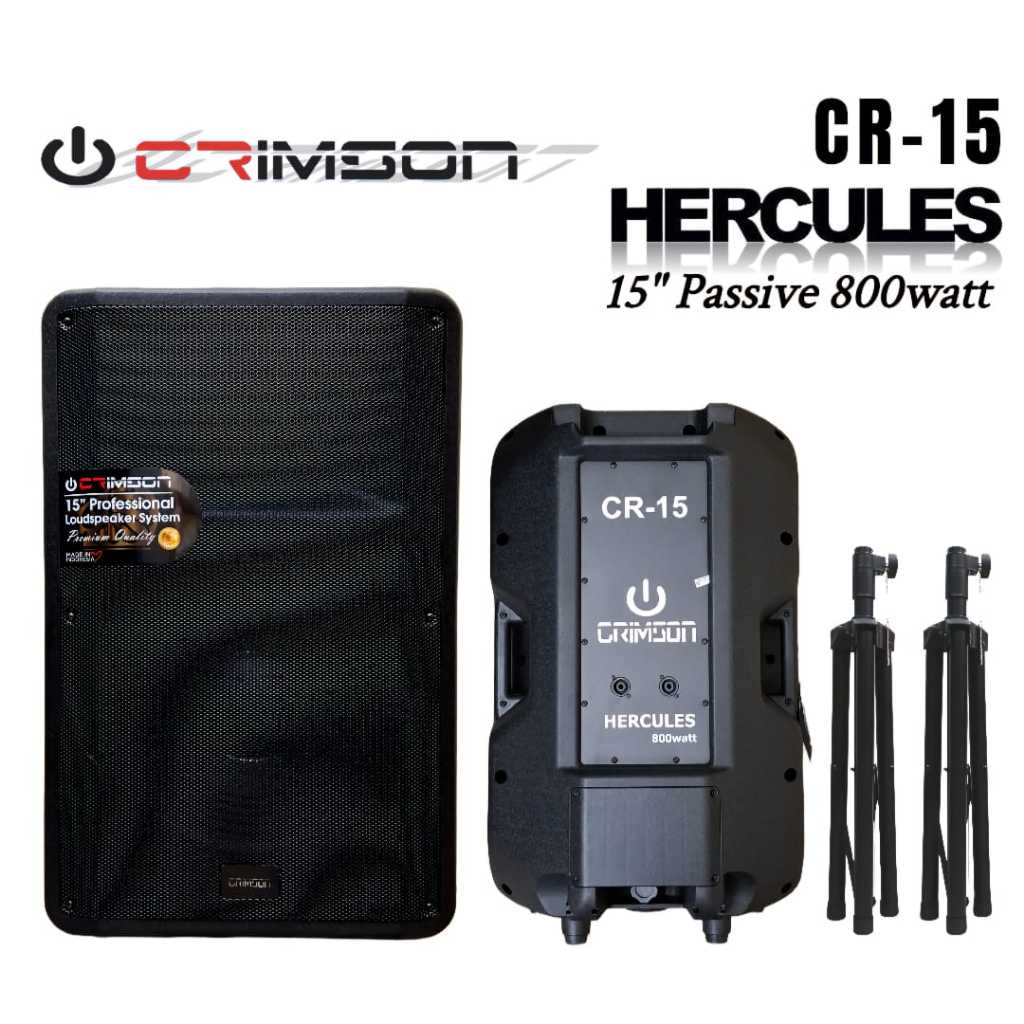 Jual Speaker Pasif 15 Inch Crimson CR-15 Hercules CR15 Hercules Crimson CR 15 Hercules 800 Watt ...