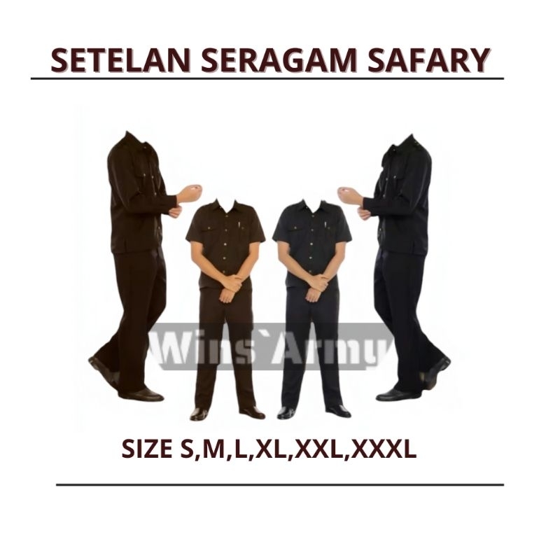Jual Seragam Safari Lengan Panjang, Seragam Safary Lengan Pendek ...