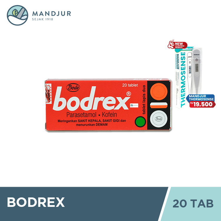 Jual Bodrex 20 Tablet - Obat Sakit Kepala, Sakit Gigi, dan Demam ...