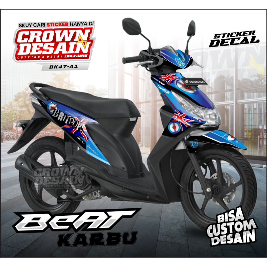 Jual Stiker Decal Fullbody Beat Carbu Beat Karbu Variasi Desain - Decal ...