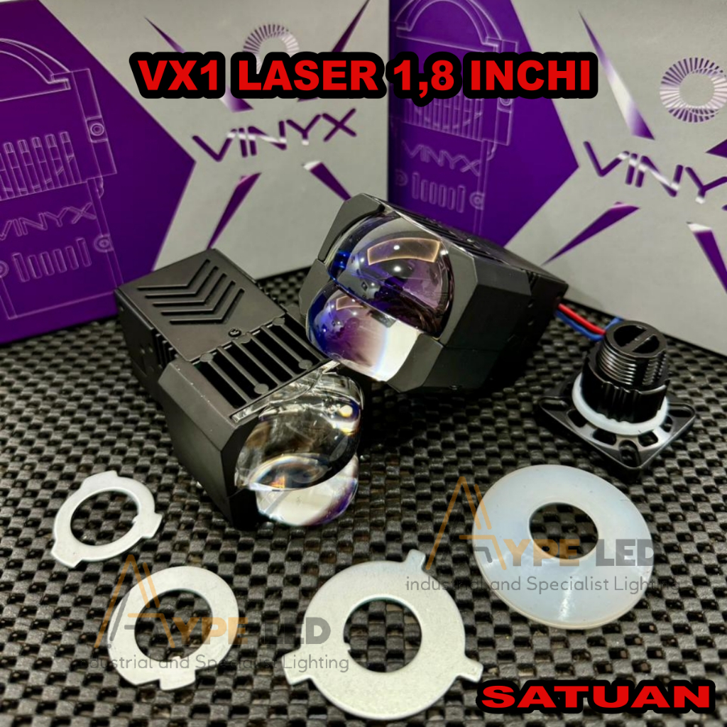 Jual Biled Mini Matrix VX1 1.8 inch Laser Lens Bluelens 60 Watt VINYX ...