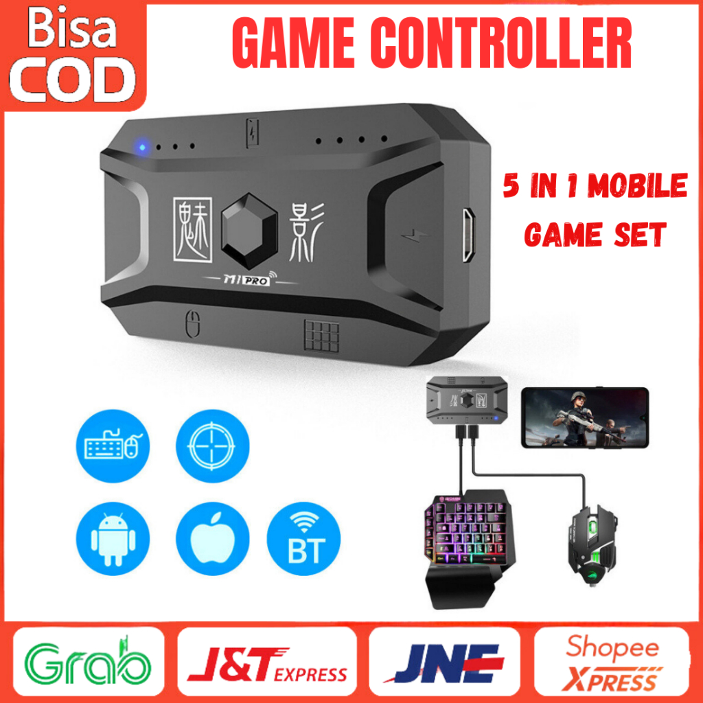 Jual Keyboard Mouse Gaming Controller Wireless M1pro Bluetooth 5.0 ...