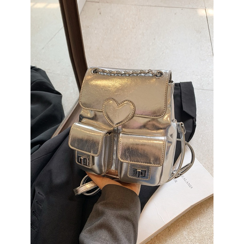 Jual Tas Ransel Kulit Kecil Wanita Tas Gendong Cewek Rantai Mini ...