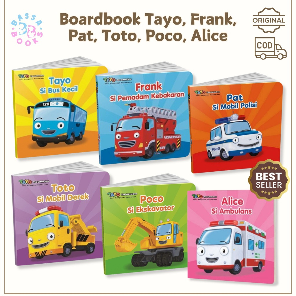 Jual [Ready Stock] Boardbook Tayo Seri Mengenal Kendaraan: Tayo si Bus ...
