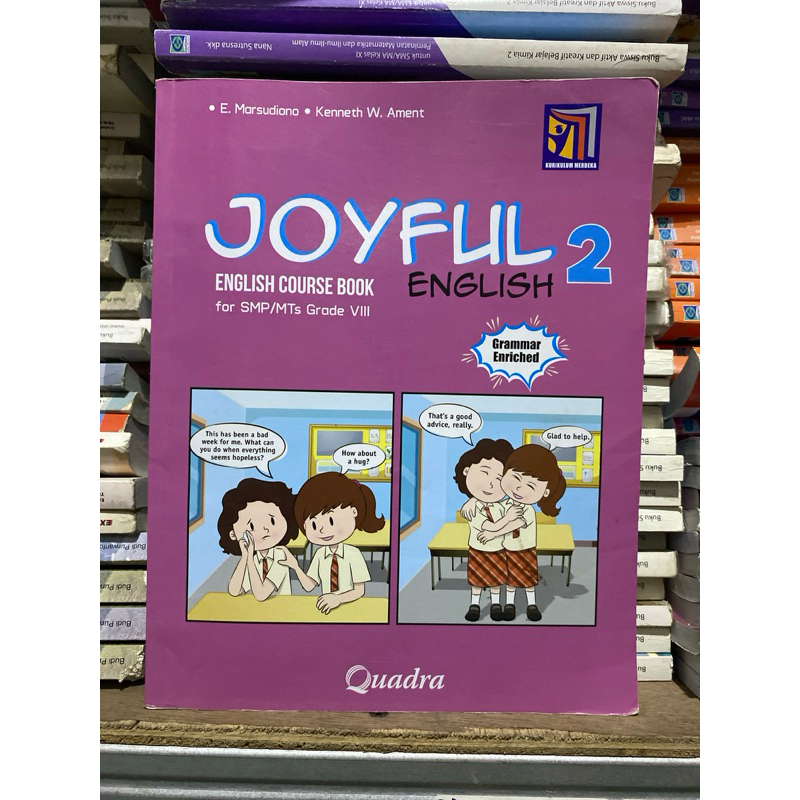 Jual Quadra JOYFUL ENGLISH COURSE BOOK SMP / MTs Kelas 2 , 8 , VIII KURIKULUM MERDEKA ORIGINAL ...