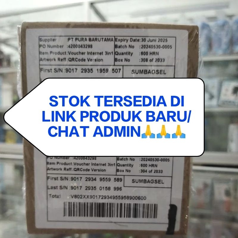 Jual VOUCHER TELKOMSEL KOSONG SUMBAGSEL PER.BOX/600Sn | Shopee Indonesia
