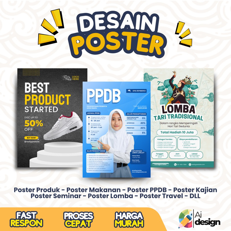 Jual TERMURAH!! JASA DESIGN POSTER PRODUK, POSTER MAKANAN, POSTER ...