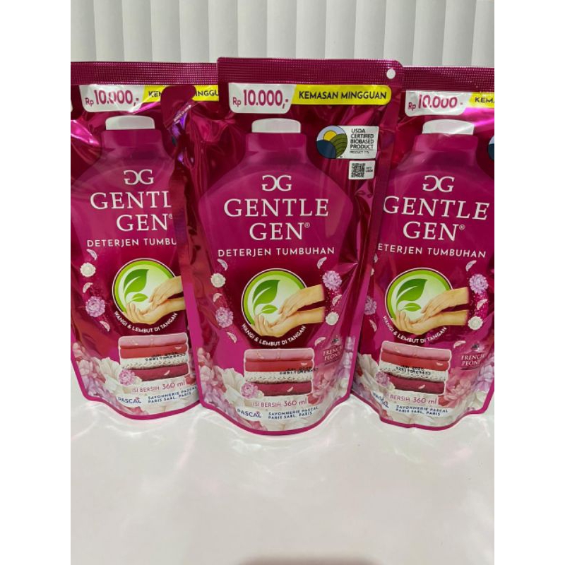 Jual GENTLE GEN DETERGEN PAKAIAN WARNA PINK ISI 360 ML HARGA 1 POUCH ...