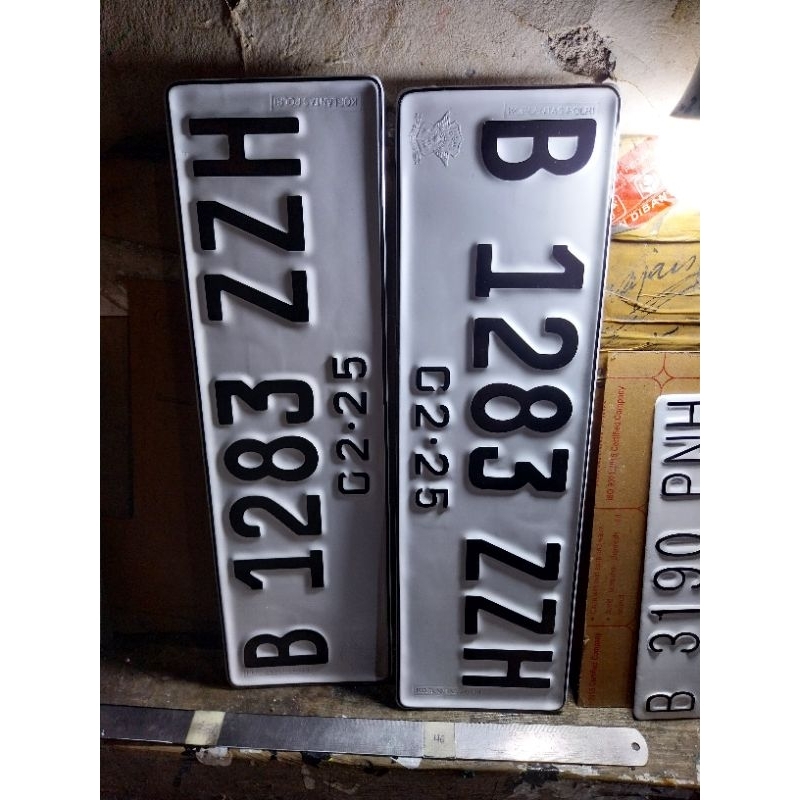 Jual Plat Nomor Mobil Putih terbaru(sepasang) | Shopee Indonesia