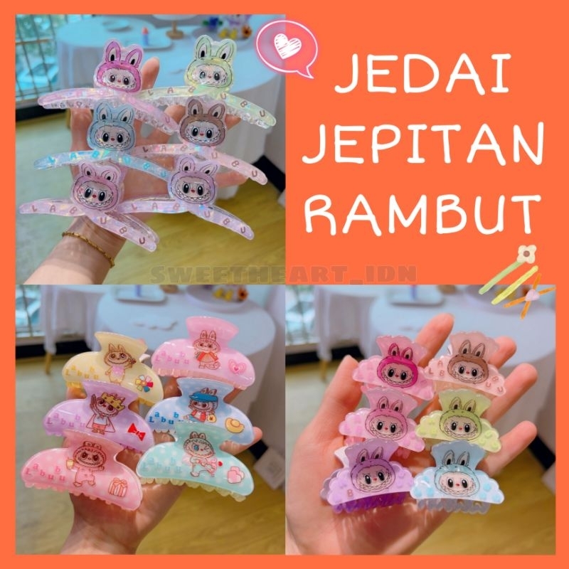 Jual 1PCS PREMIUM Jedai rambut mini jumbo ANTI PECAH bahan tebal ...