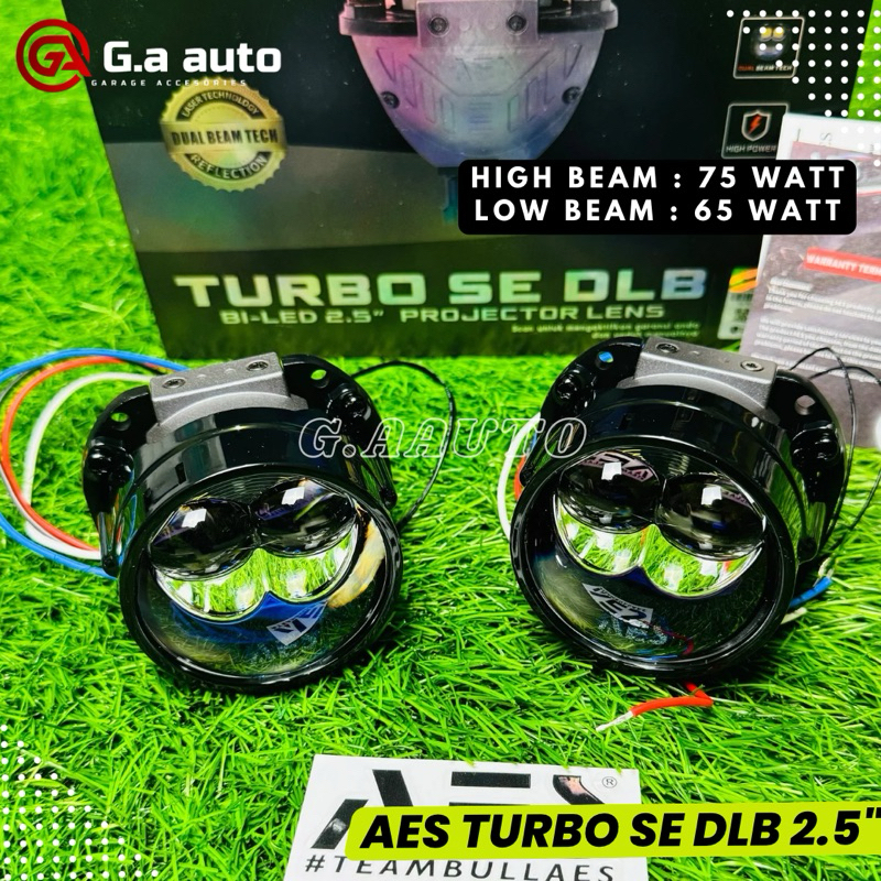Jual Biled AES Turbo SE DLB Dual Low Beam 2.5 inch 75 Watt Biled ...