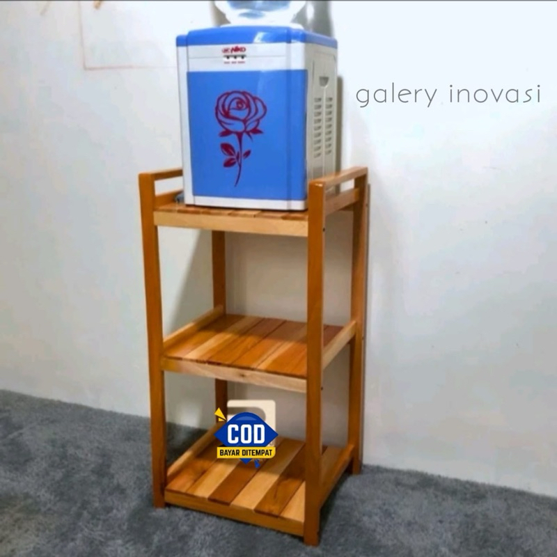 Jual Rak dispenser 3 tingkat rak rice cooker meja magicom tempat galon ...