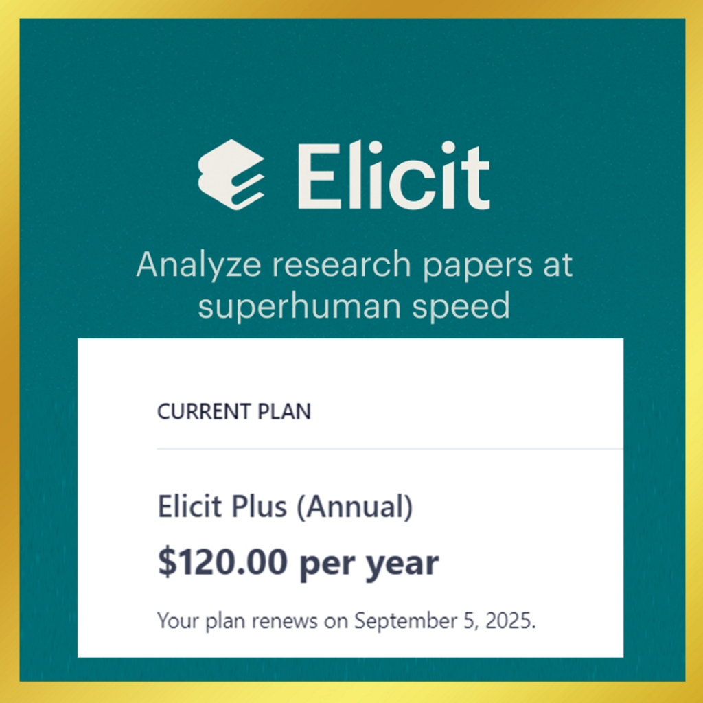 Jual Elicit Plus Plan 1 Tahun Original - AI Literature Review | Shopee Indonesia