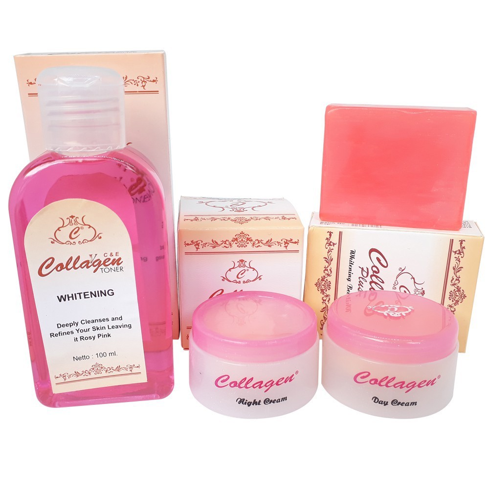 Jual paket cream collagen set toner collagen | Shopee Indonesia