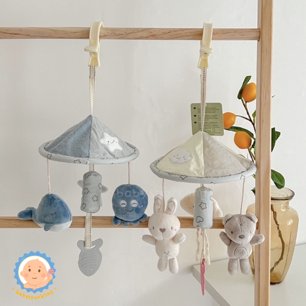 Jual MAMIBEBY CLIP | Mainan stroller baby box bayi rattle teether bayi ...