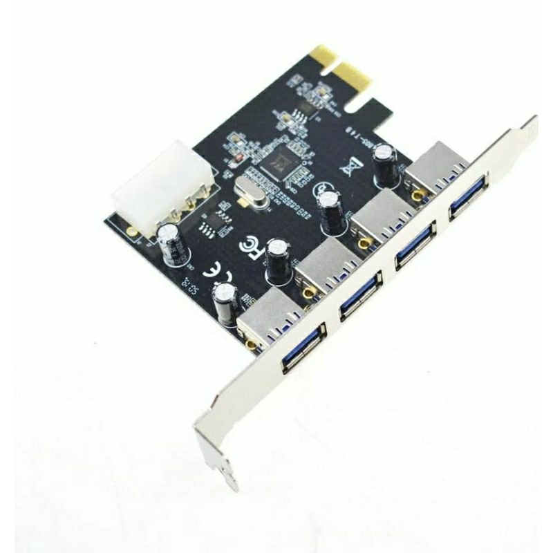 Jual PCI-E to USB3.0 expansion card 4-port 5GBPS (X1 VL805) | Shopee Indonesia