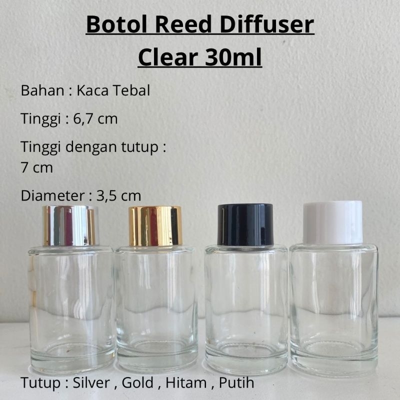 Jual Botol Reed Diffuser Clear 30ml | Shopee Indonesia