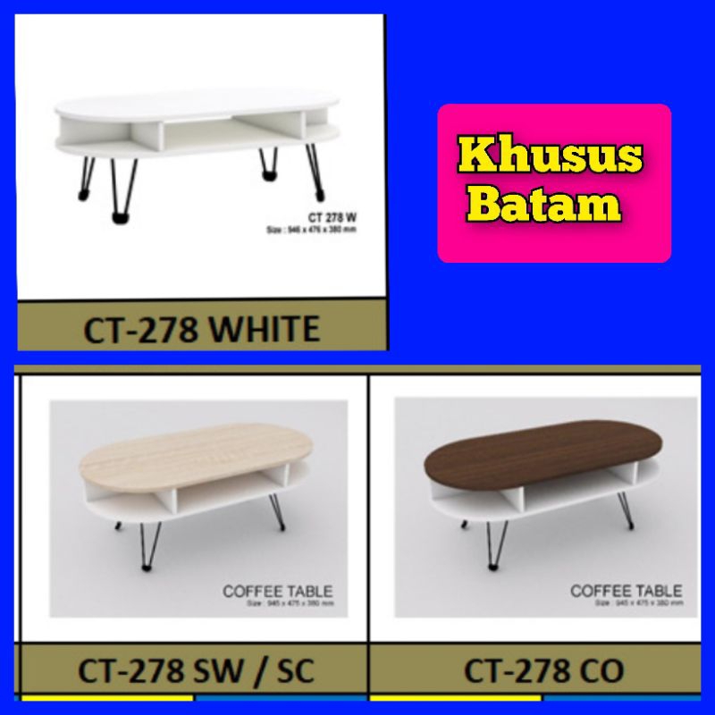 Jual Meja Sofa Tamu CT-278/COFFEE TABLE (Khusus Batam) | Shopee Indonesia