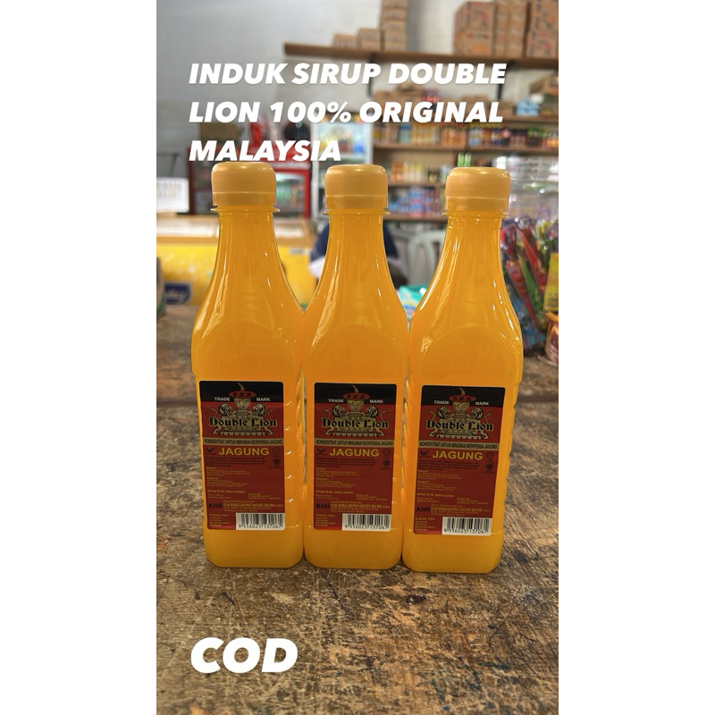 Jual INDUK SIRUP DOUBLE LION JAGUNG 375 ML / INDUK SIRUP MALAYSIA ...