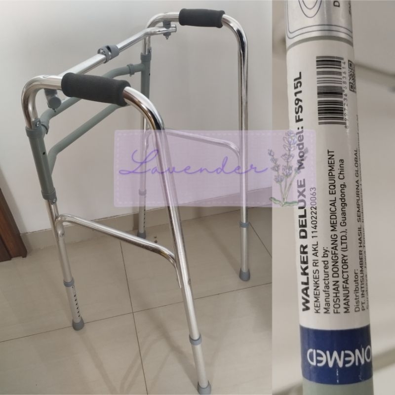 Jual Onemed tongkat orang tua - walker deluxe FS915L | Shopee Indonesia