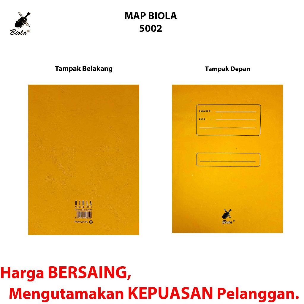 Jual Map BIOLA 5002 ( bahan Bufalo ) ukuran Folio / Stopmap Berkas ...