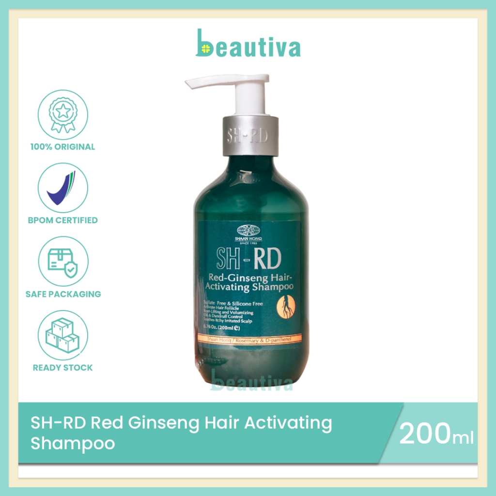 Jual SHRD Red Ginseng Hair Activating Shampoo 200ml | Shopee Indonesia