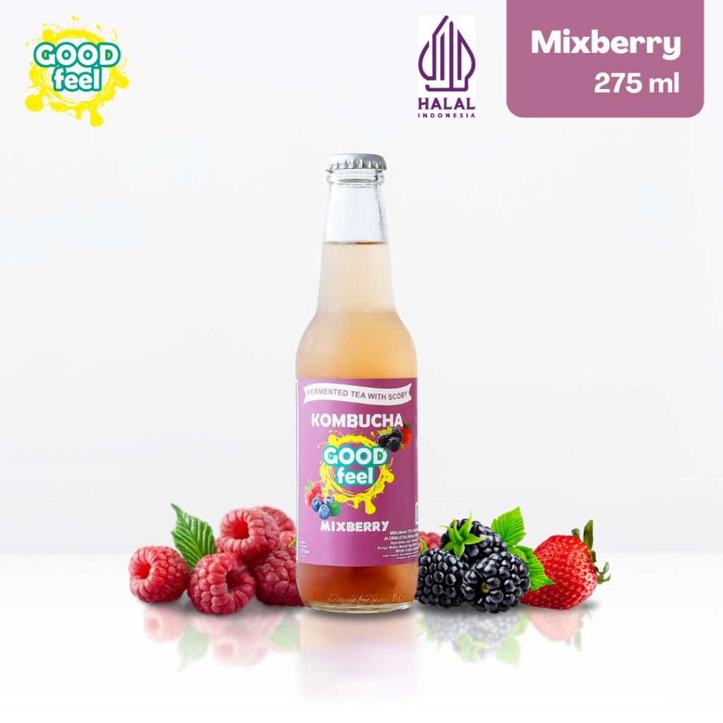Jual Good Feel Kombucha Scooby Minuman Teh Sehat Probiotik Sari Buah ...