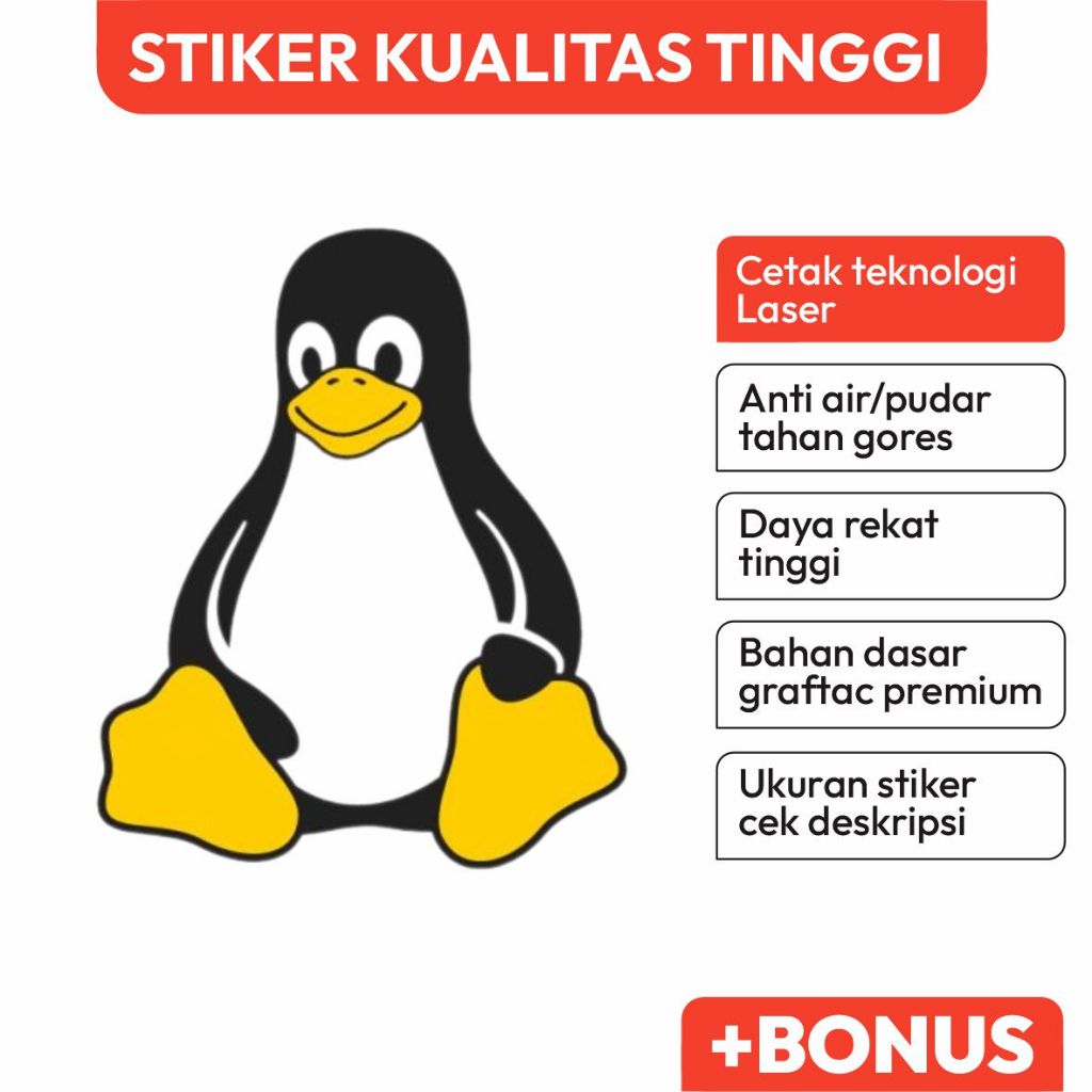 Jual Sticker Linux Tux Penguin | Shopee Indonesia