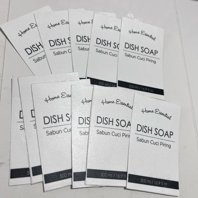 Jual STIKER SAJA UKURAN 500ML TULISAN HARGA PER PCS label laundry botol ...