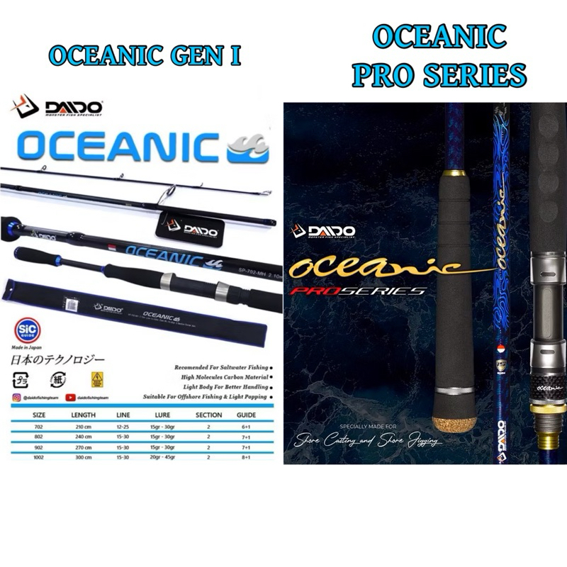 Jual Joran Popping Daido Oceanic / Oceanic Pro Series 210 240 270 300 | Shopee Indonesia